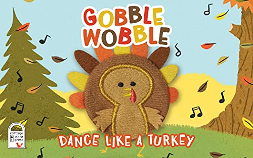 Gobble Wobble Finger Puppet Thanksgiving Board Book Kids Ages 0-4 (Children's Thanksgiving Interactive Finger Puppet Board Book)