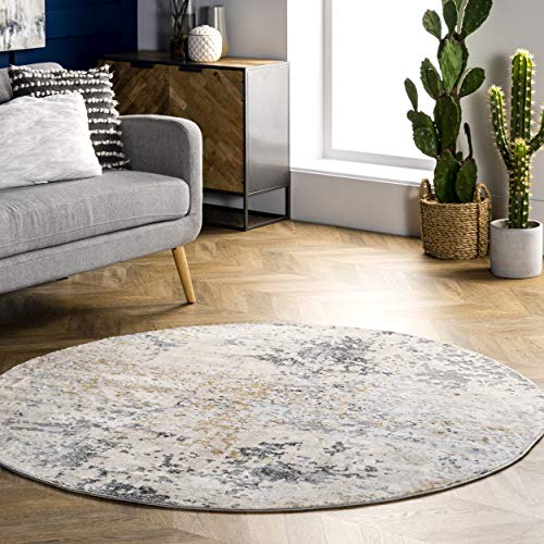 nuLOOM Abstract Contemporary Motto Runner Rug, 2' x 8', Beige