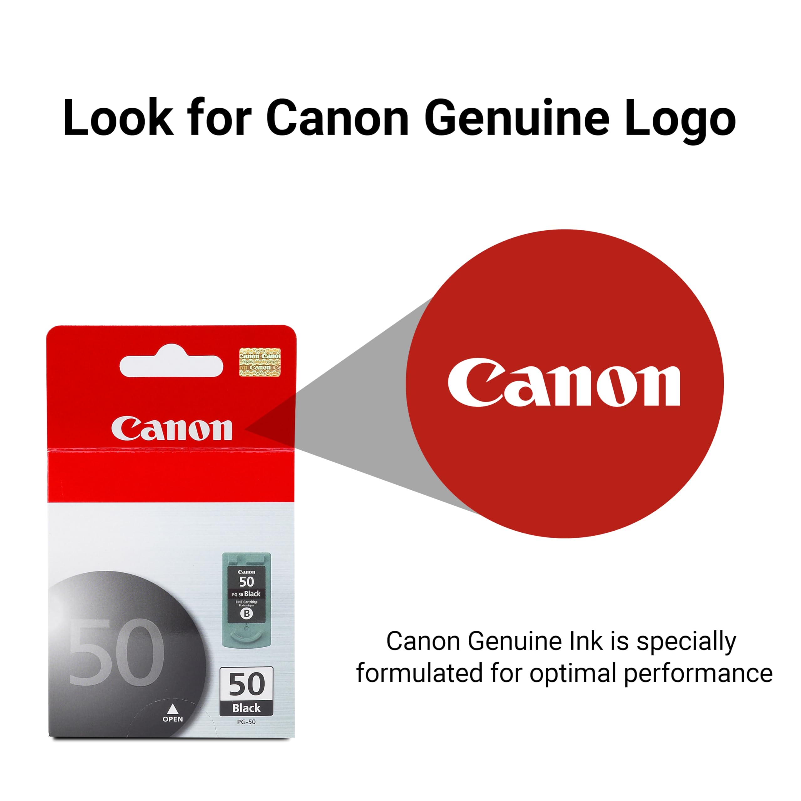 Canon PG-50 ChromaLife 100 High-Capacity Black Ink Cartridge (0616B002AA)