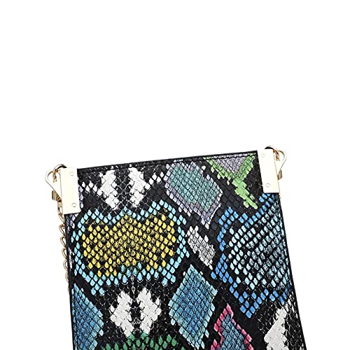 JOBEDE Snakeskin Crossbody Purses, Leather Small Shoulder Purse Cellphone Bag for Women Cell Phone Bags Wallet Purse