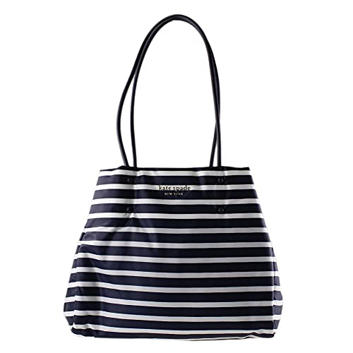 Kate Spade New York Everything Puffy Sailing Stripe Large Tote Squid Ink Multi One Size