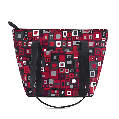 Donna Sharp Leah Tote Bag in Candy Apple - Great for Travel and Vacationā¦