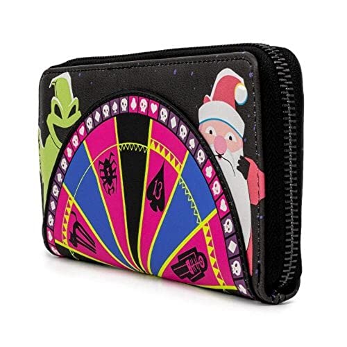Loungefly Licensed Nightmare Before Christmas Oogie Boogie Metal Zip Around Wallet