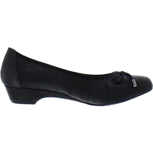Ros Hommerson Tasha Women's Casual Shoe: Black/Combo Leather 10.5 Narrow (2A) Slip-On