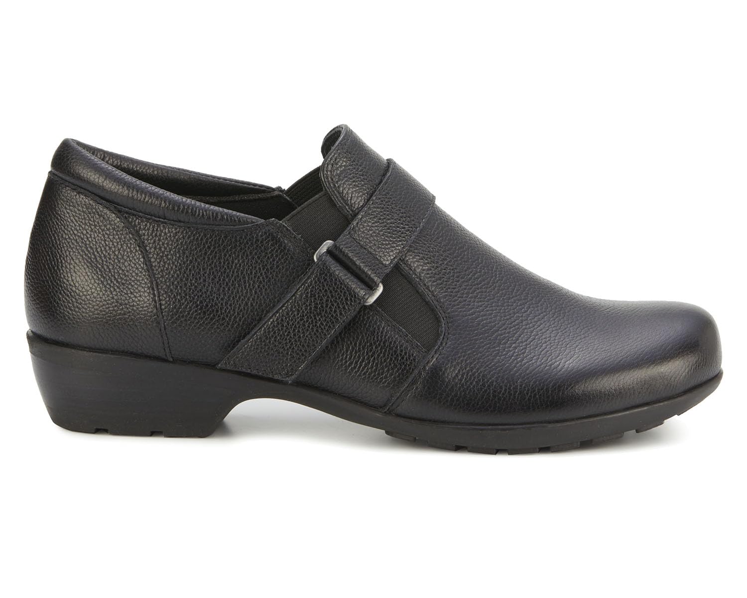 Ros Hommerson Women's Eliot Hook and Loop Classic Loafer Black Leather 8 US Wide (D)
