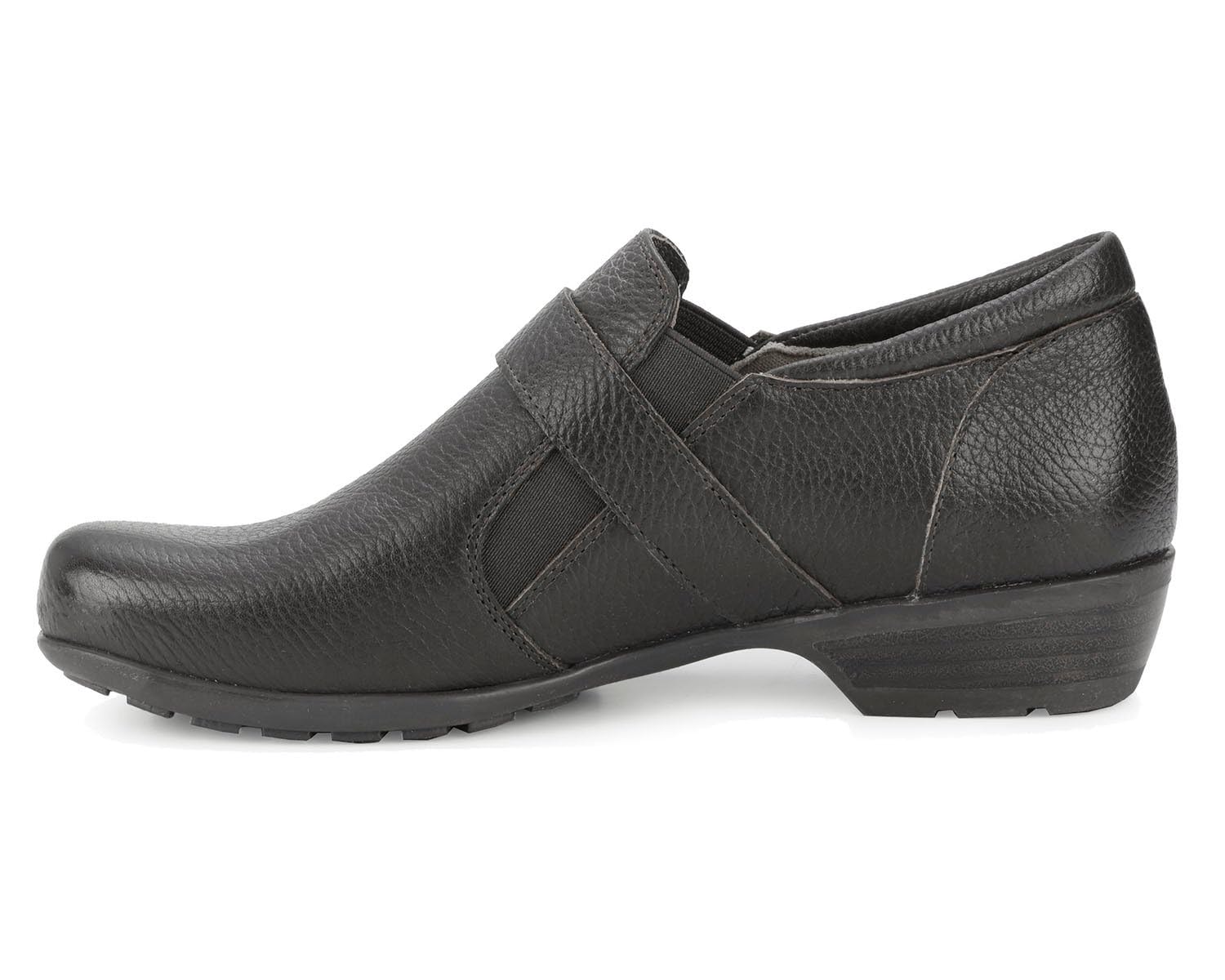 Ros Hommerson Women's Eliot Hook and Loop Classic Loafer Black Leather 8 US Wide (D)