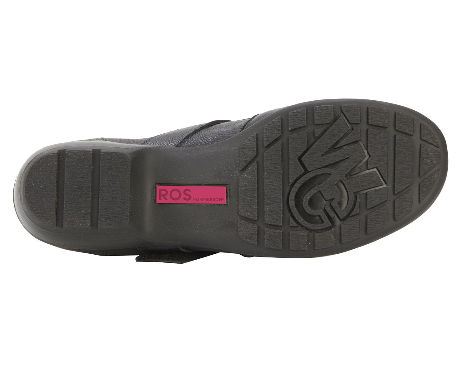 Ros Hommerson Women's Eliot Hook and Loop Classic Loafer Black Leather 8 US Wide (D)