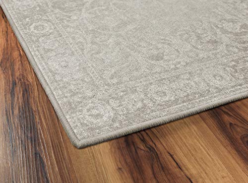 Brumlow MILLS Georgiana Traditional Distressed Floral Print Pattern Home Indoor Area Rug for Living Room Decor, Dining, Kitchen Rug, or Bedroom Mat, 30" x 46", Neutral