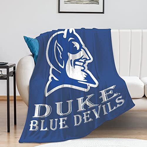 Alexyuk Flannel Fleece Velvet Plush Throw Blanket Anti-Static Fuzzy Soft Warm Blanket Microfiber (60"x80", Blue)