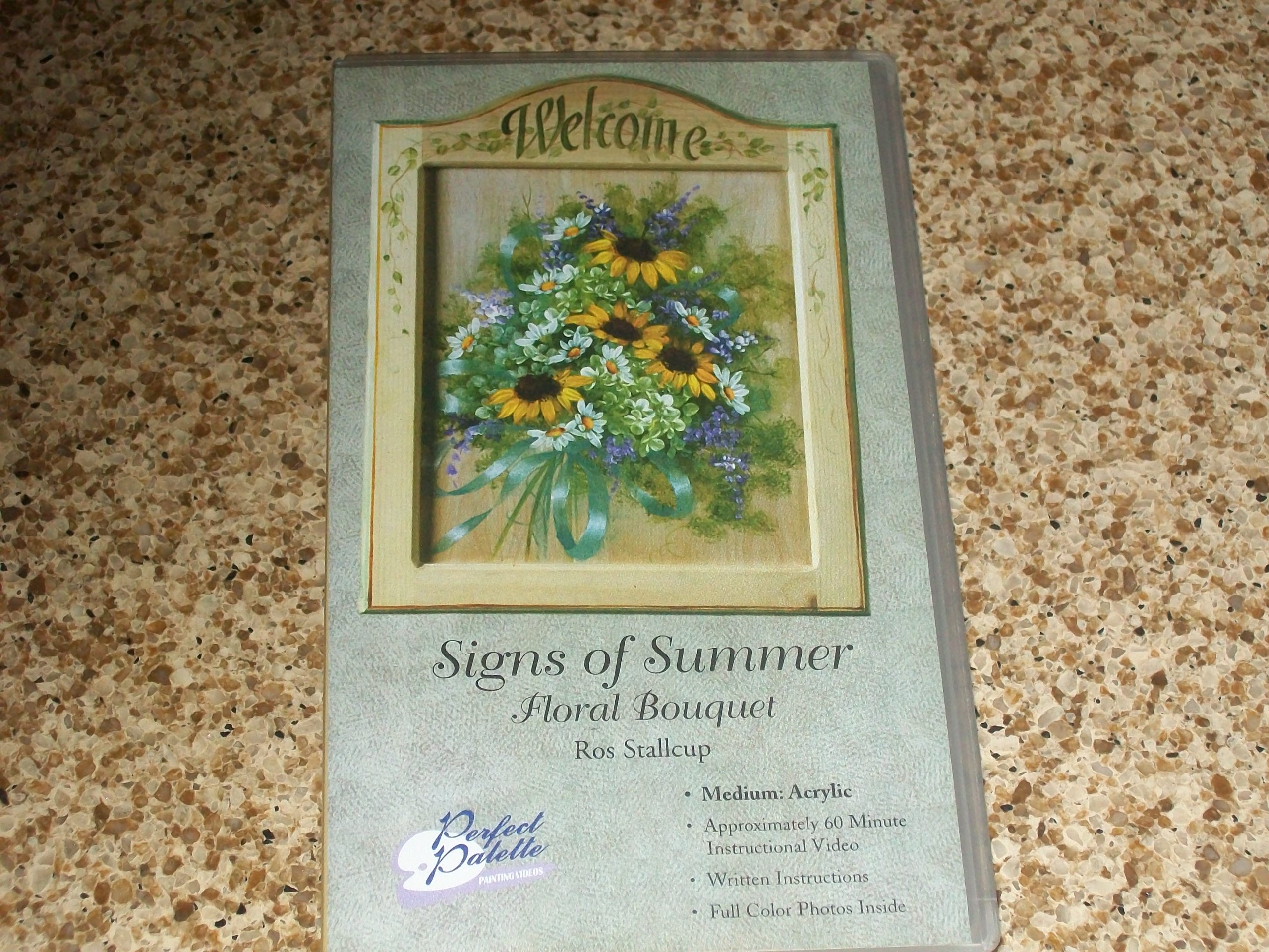 ROS STALLCUP SIGNS OF SUMMER FLORAL BOUQUET VHS VIDEO