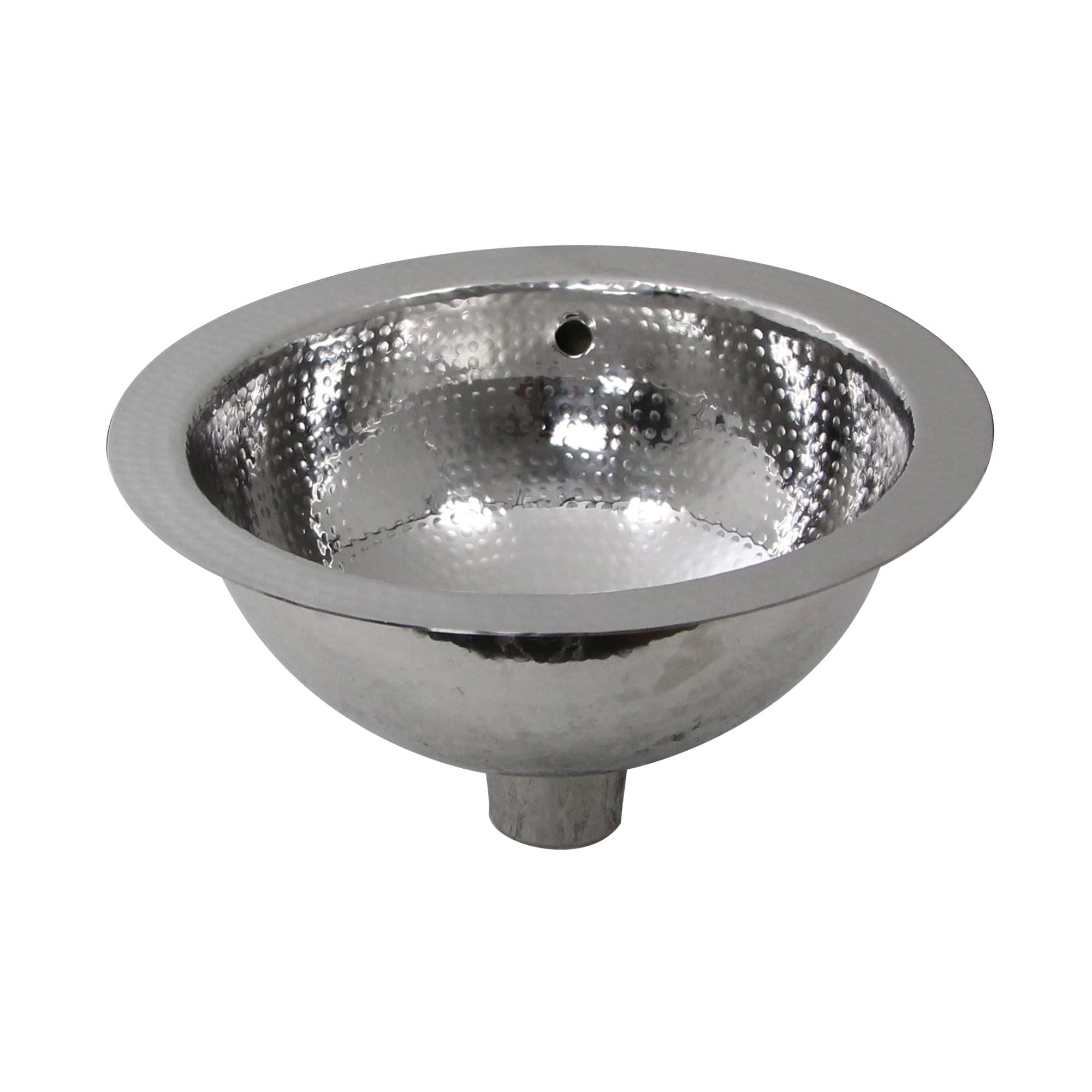 Nantucket Sinks ROS-OF 13" Hand Hammered S. Steel Bathroom Sink