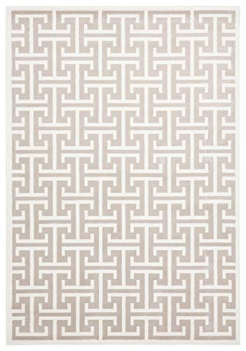 Abani Contemporary 3D Beige & White Geometric Area Rug - Modern 7'9" x 10'2" Arto Collection Neutral Rug Rugs