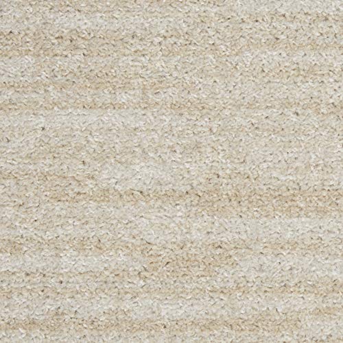 Nourison Essentials Indoor/Outdoor Ivory Beige 5' x 7' Area Rug, Easy -Cleaning, Non Shedding, Bed Room, Living Room, Dining Room, Backyard, Deck, Patio (5x7)