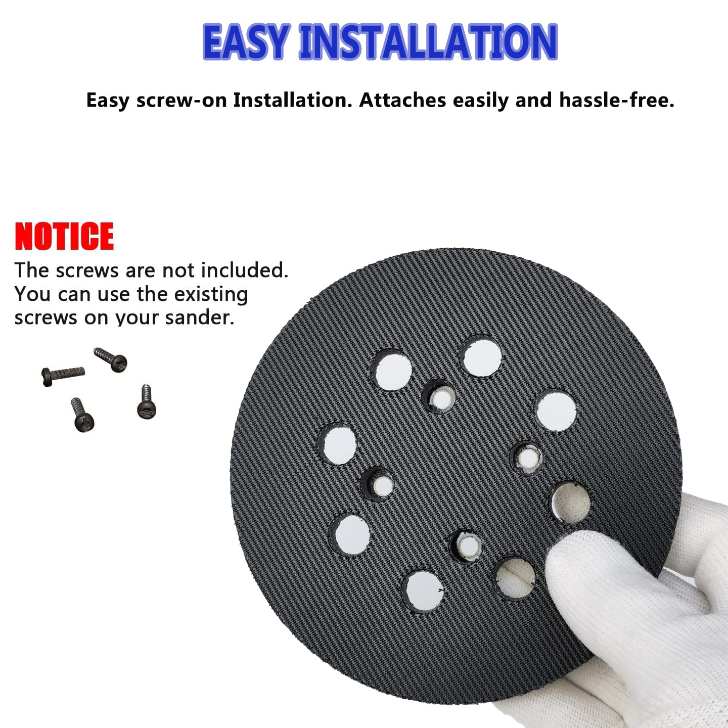 5 Inch 8 Hole Hook and Loop Standard Replacement Pad Sander Backing Pad for Craftsman ROS Model 315 Random Orbit Sander