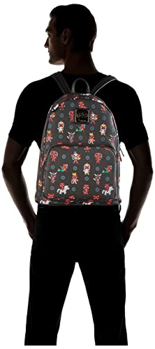 Loungefly POP Marvel Deadpool 30th Anniversay All Over Print Womens Double Strap Shoulder Bag Purse