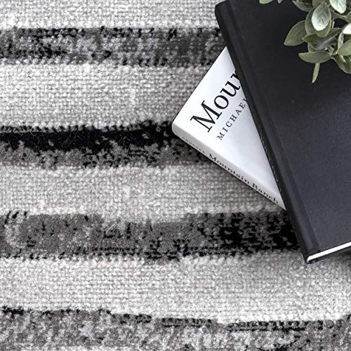 nuLOOM Magdalen Modern Vintage Area Rug, 4' x 6', Grey