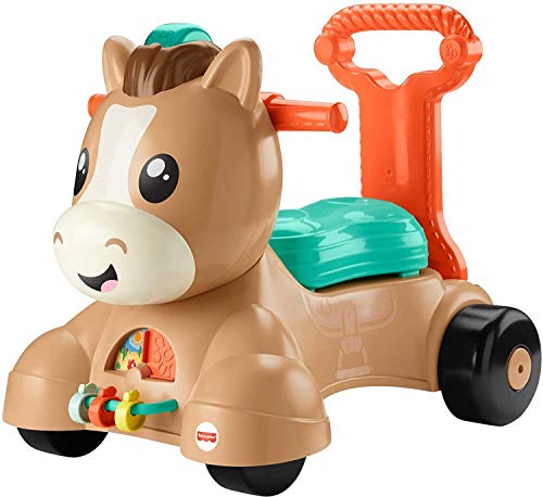 Fisher-Price Baby Walker Learning Toy, Walk Bounce & Ride Pony Ride-On With Music And Lights For Infants And Toddler Play [Amazon Exclusive]