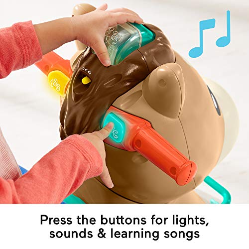 Fisher-Price Baby Walker Learning Toy, Walk Bounce & Ride Pony Ride-On With Music And Lights For Infants And Toddler Play [Amazon Exclusive]