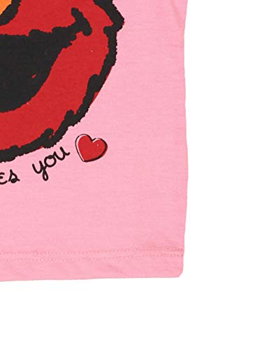 Sesame Street Girls' Modern/Fitted, Pink Elmo Loves You, 3T