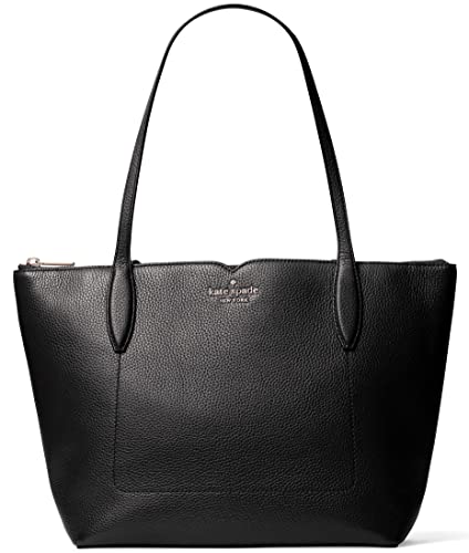 Kate Spade New York Harlow Pebbled Leather Large Tote (Black)