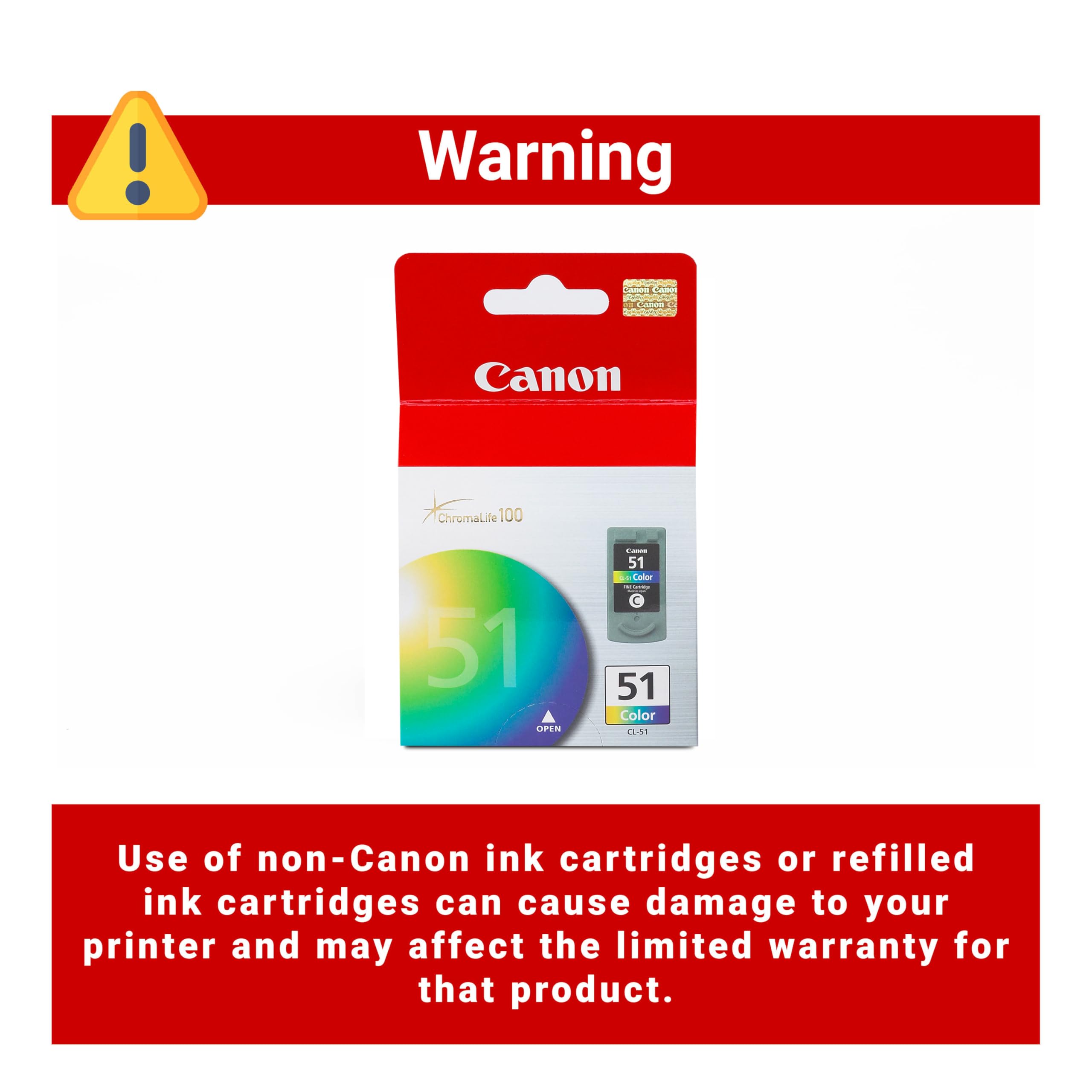 Canon CNMCL51 Ink Cartridge, Color, Inkjet, 1 Each