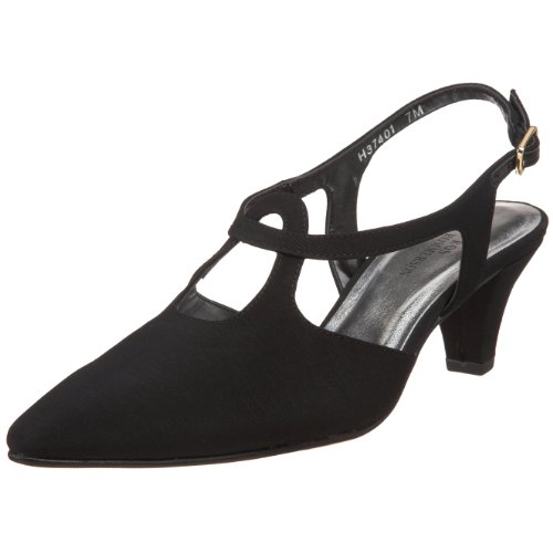 Ros Hommerson Women's Prize Pump,Black Micro/Leather Outsole,9.5 N US