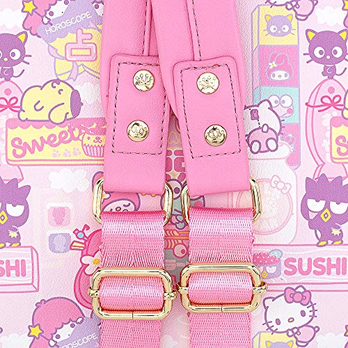 Loungefly Sanrio Hello Kitty Kawaii Convertible Double Strap Shoulder Bag Handbag Purse
