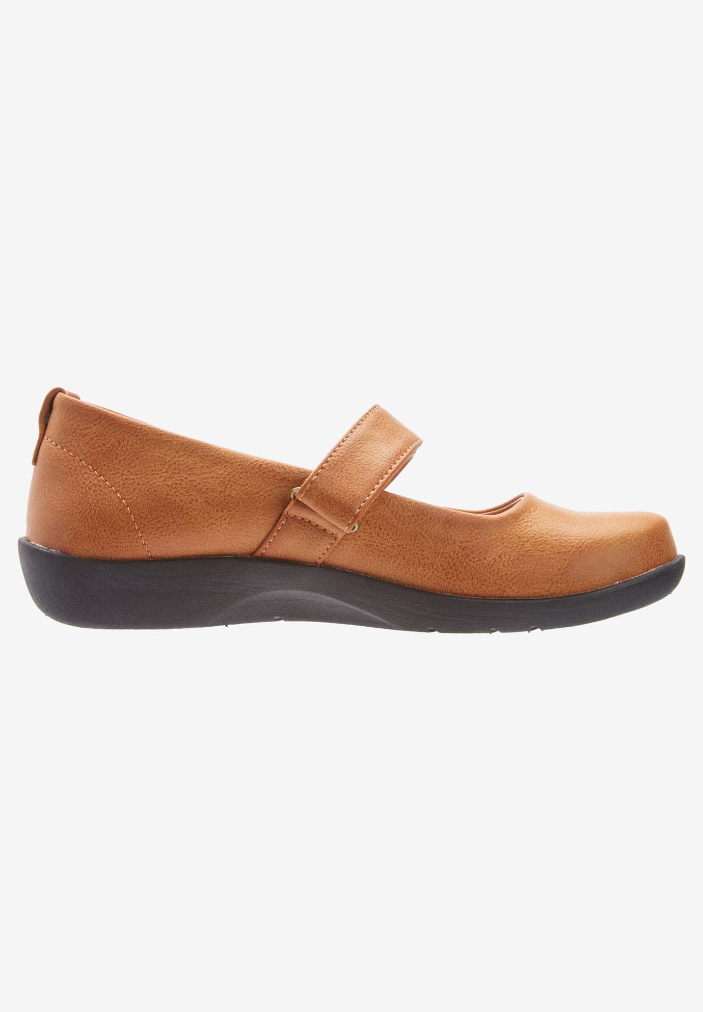 Comfortview Carla Mary Jane Flat Women's Casual Shoes (Wide Widths Available) - 10 WW, Brown