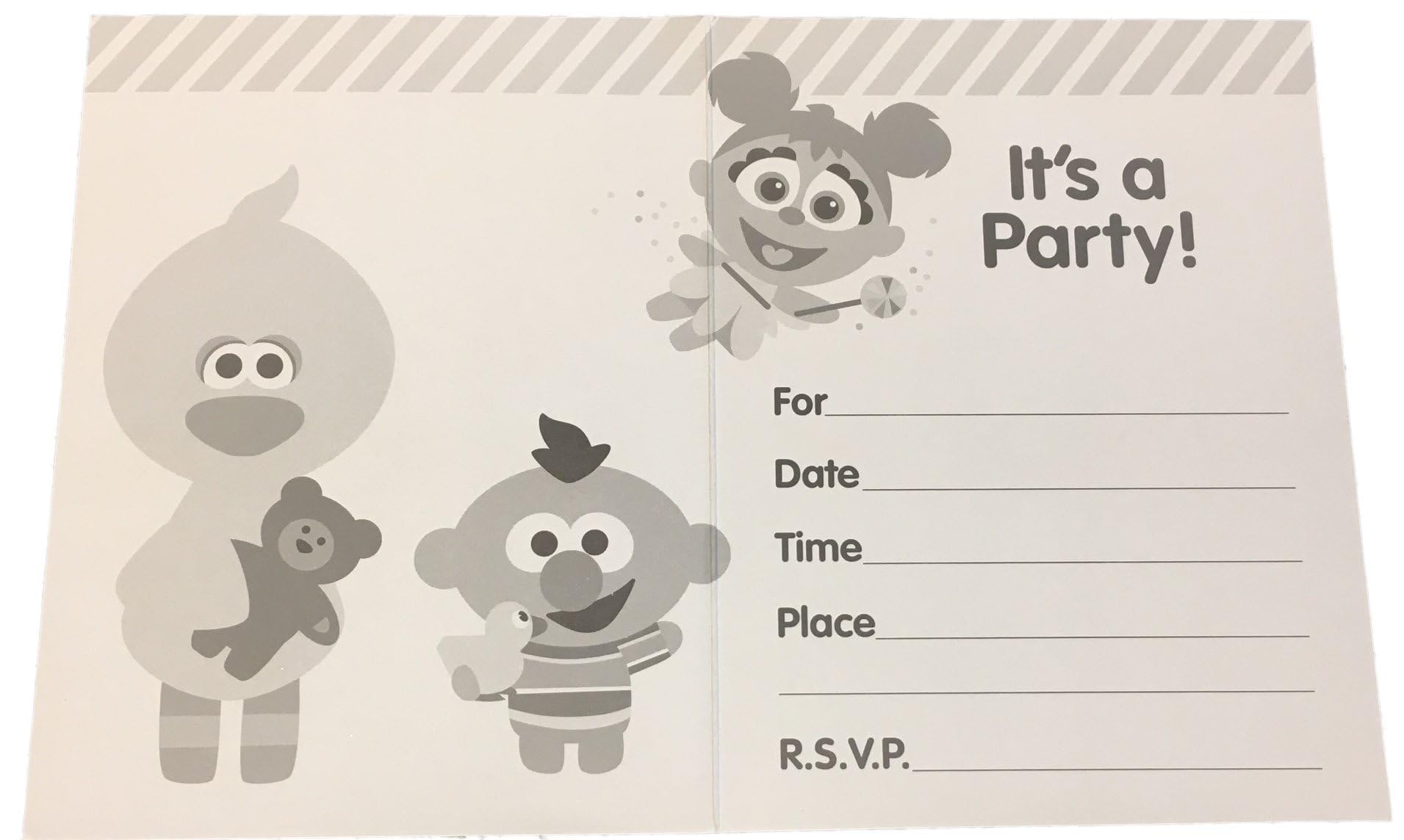Sesame Street Babys 1st Birthday Party Invitations Elmo 10 Cards