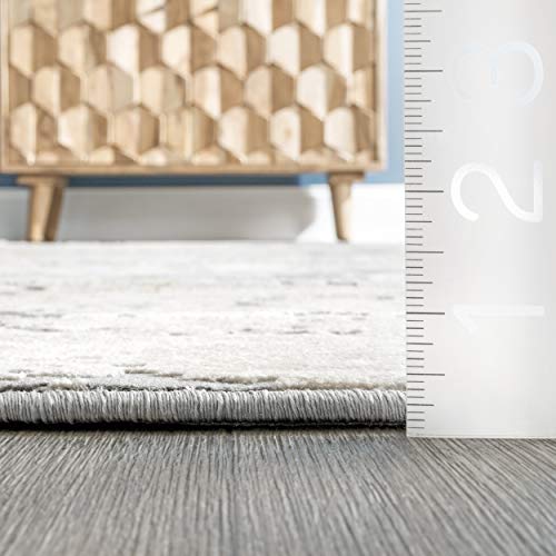 nuLOOM Abstract Contemporary Motto Area Rug, 4' x 6', Beige
