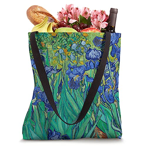 Irises Van Gogh Canvas Aesthetic Tote Bag