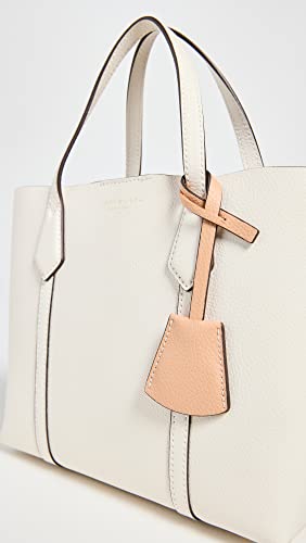 Tory Burch Women's Small Perry Triple Compartment Tote, New Ivory, Off White, One Size