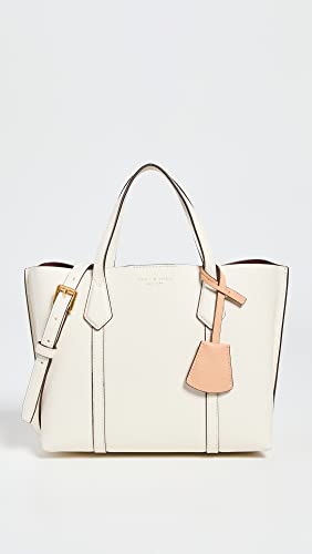 Tory Burch Women's Small Perry Triple Compartment Tote, New Ivory, Off White, One Size