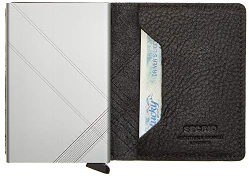 Secrid - Secrid Slim Wallet Stitch Embroidered Vegetable-Tanned (Linea Black)