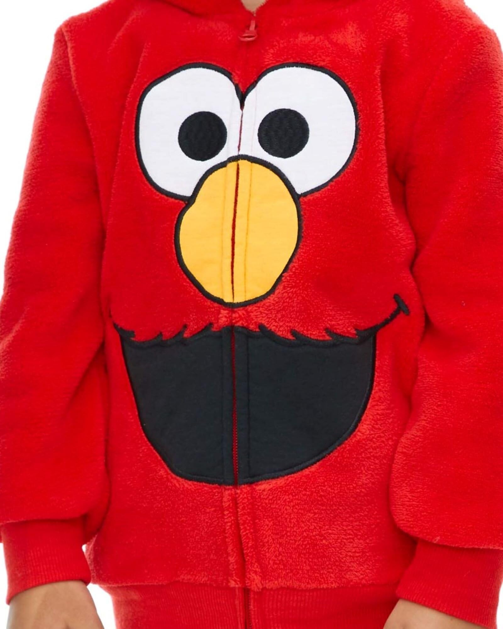 Sesame Street Elmo Toddler Boys Zip-Up Costume Hoodie Elmo 2T