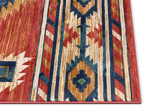 Well Woven Lizette Red Traditional Medallion Mat 2x4 (2'3" x 3'11")
