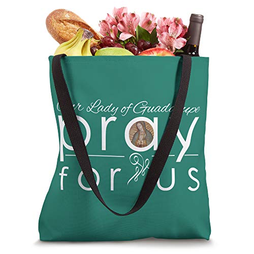 Our Lady of Guadalupe Prayer Pray Us Mother Mary Catholic Tote Bag