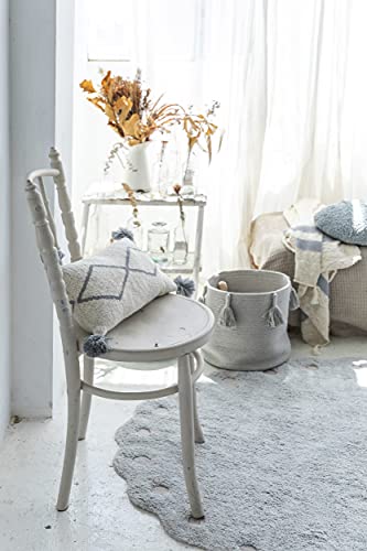 Lorena Canals Basket Woody Pearl Blue - Pearl Blue - Baskets - 9" x Ø 9" - 97% Cotton, 3% Other Fibres