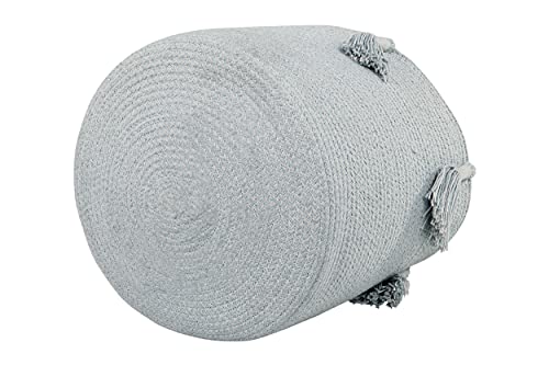 Lorena Canals Basket Woody Pearl Blue - Pearl Blue - Baskets - 9" x Ø 9" - 97% Cotton, 3% Other Fibres
