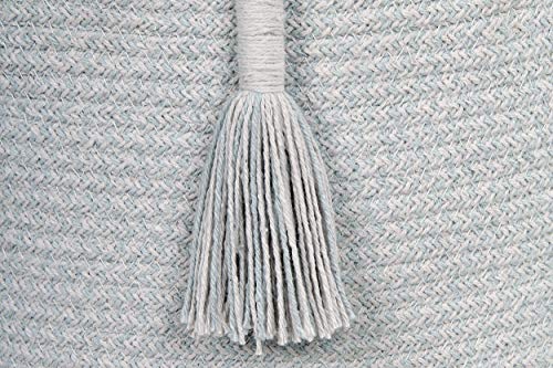 Lorena Canals Basket Woody Pearl Blue - Pearl Blue - Baskets - 9" x Ø 9" - 97% Cotton, 3% Other Fibres
