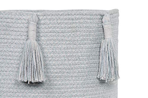 Lorena Canals Basket Woody Pearl Blue - Pearl Blue - Baskets - 9" x Ø 9" - 97% Cotton, 3% Other Fibres