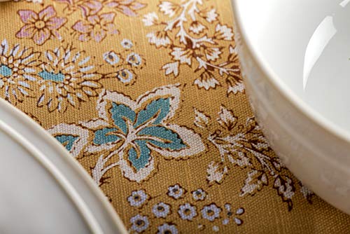 Maison d' Hermine Table Cloth 100% Cotton 60"x90" Decorative Tablecover Washable Rectangle Easter Tablecloths for Dining, Buffet Parties & Wedding Use, Marquise - Spring/Summer