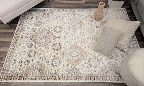 Rugs America Leopold LX50A Sugar Cookie Area Rug, 7'0" x 9'0"