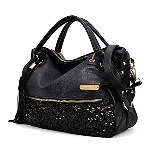 Cayla Women Leopard Print Shoulder Bag Totobag Large Hobo Purse with Tassel (Leopard Print)