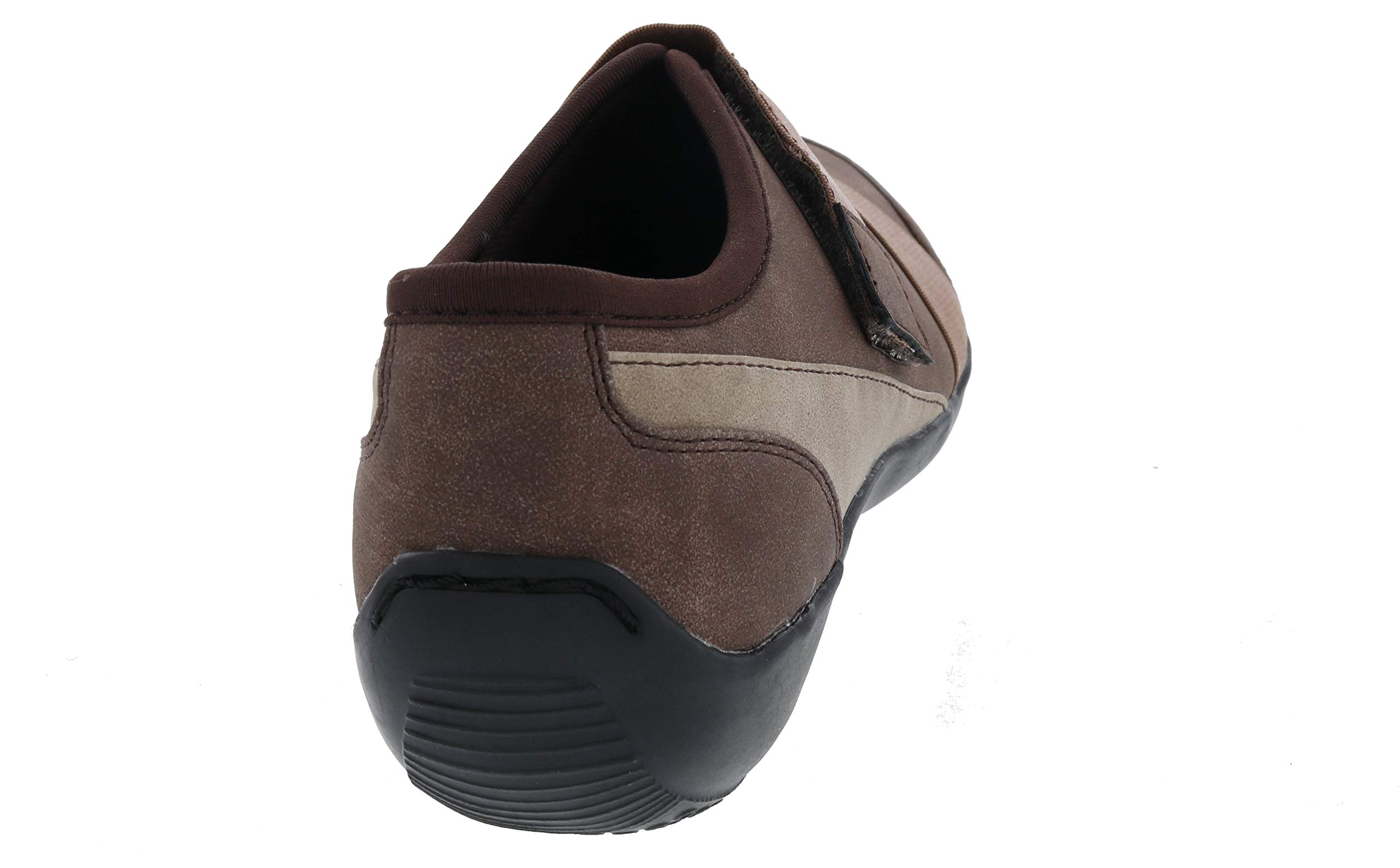Ros Hommerson Women's Cherry Brown Fabric Slip On Casual Flat, 7 Wide (D) US