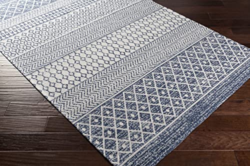 Mark&Day Area Rugs, 5x7 Aigle Bohemian/Global Denim Area Rug, Blue/Grey Carpet for Living Room, Bedroom or Kitchen (5'3" x 7'3")