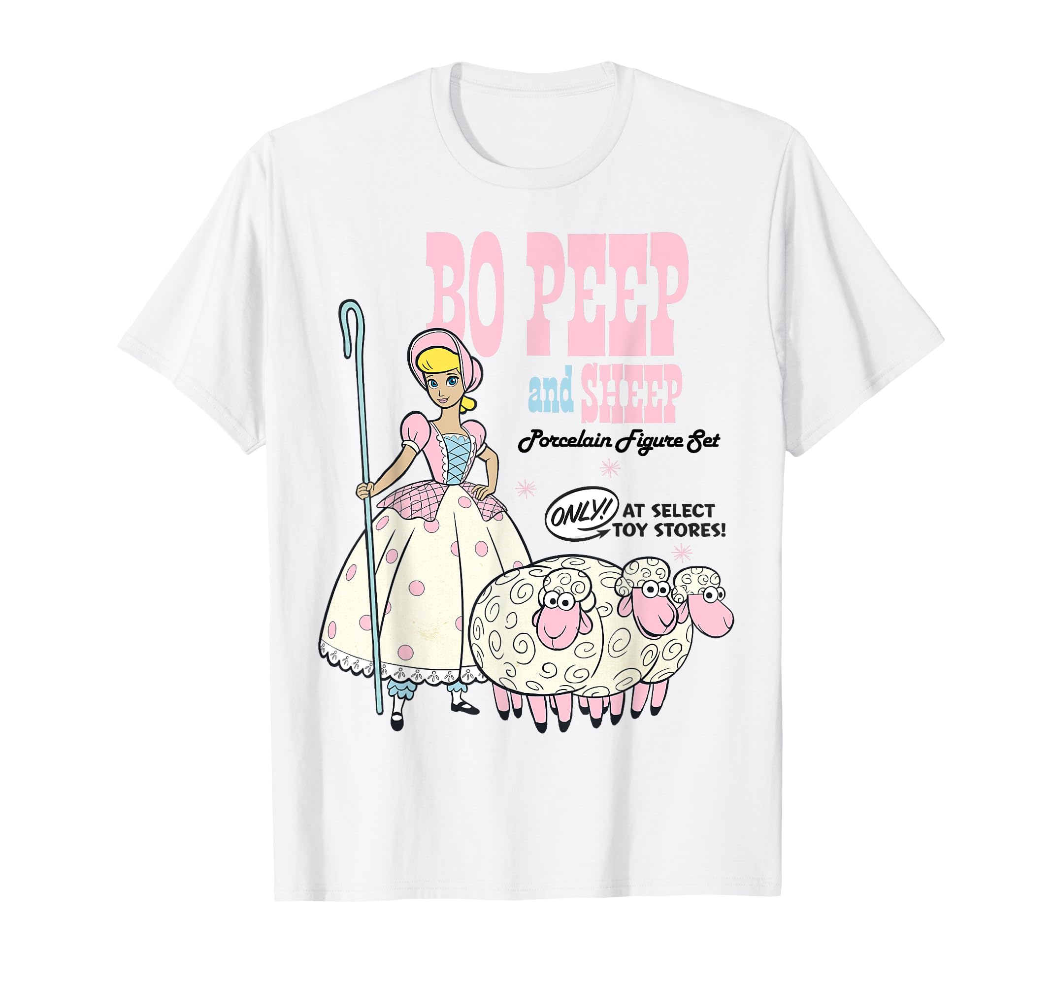 Disney Pixar Toy Story 4 Bo Peep and Sheep Advertisement T-Shirt
