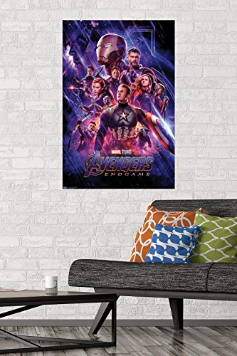Trends International 24X36 Marvel: Avengers: Endgame - One Sheet Wall Poster, 24" x 36", Premium Unframed Version