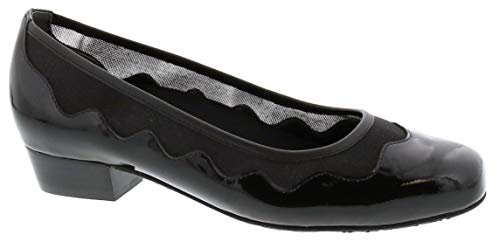 Ros Hommerson Tootsie 74034 Women's Dress Shoe: Black/Patent Leather 9.5 X-Wide (2E) Slip-On