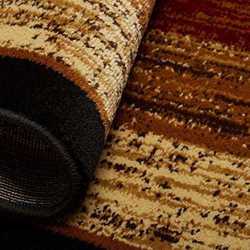 Home Dynamix Royalty 41019-450 Black 3-Feet 7-Inch by 5-Feet 2-Inch Contemporary Area Rug